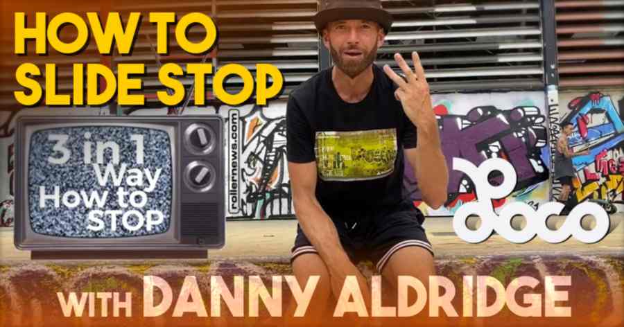 How to Slide Stop on Skates - with Danny Aldridge (Locoskates Video ...